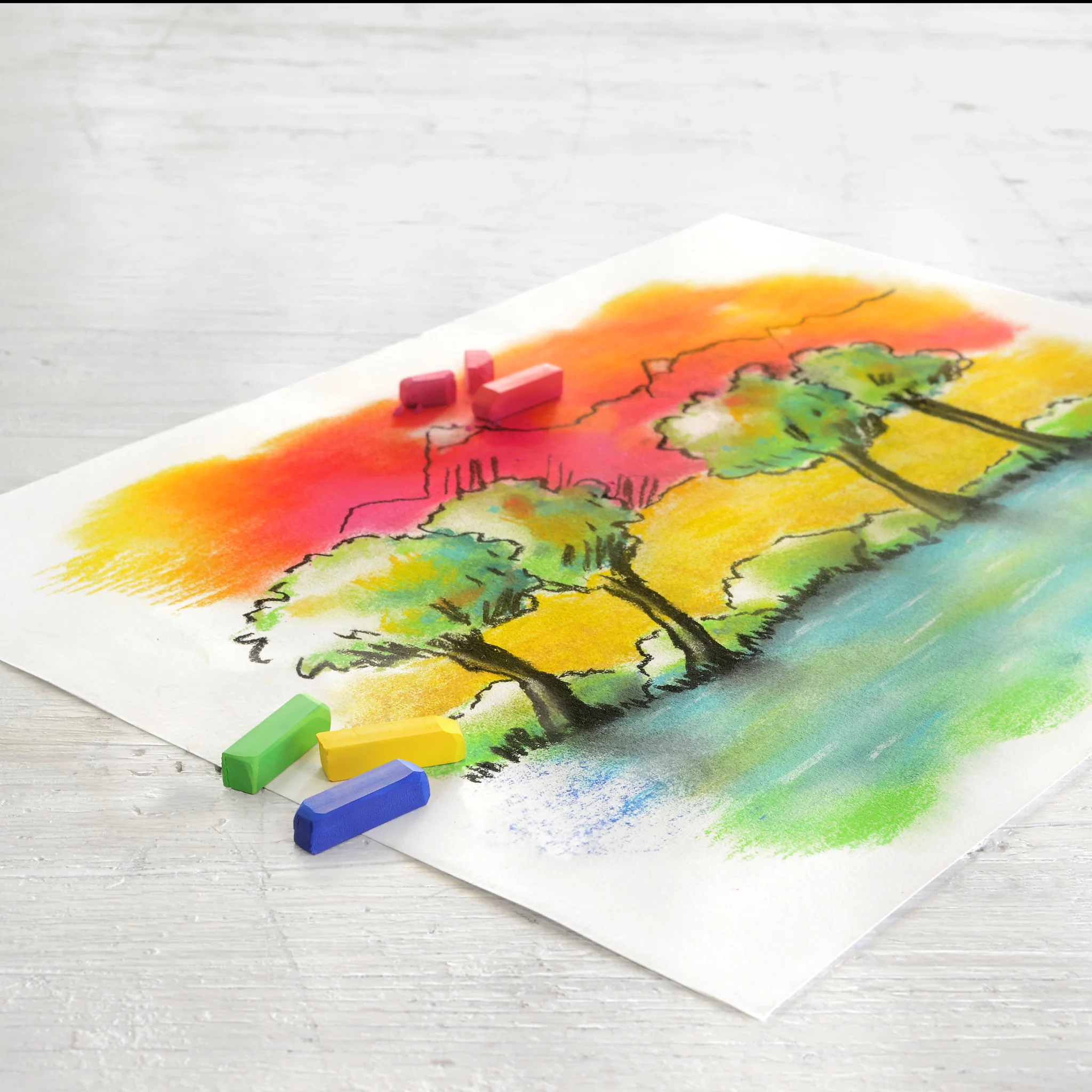 Soft Pastel Half Length Sticks, Box Of 48 - #FC128248 - Faber-Castell
