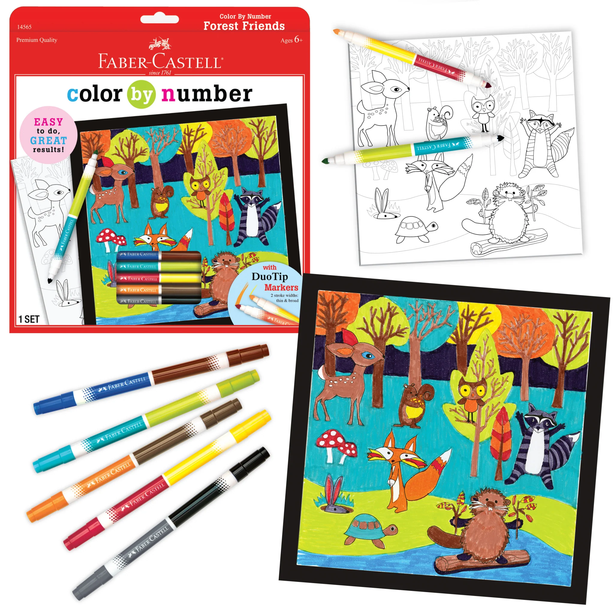 Color By Number Forest Friends - #FC14565 - Faber-Castell